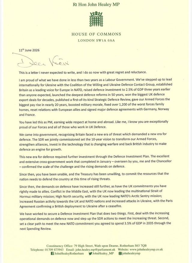 U.K. defense secretary quits over spending dispute | Seeking Alpha