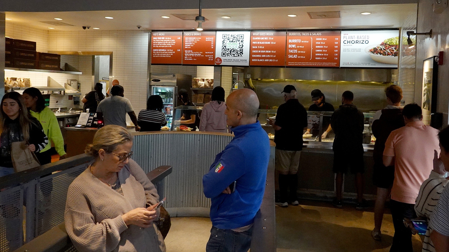 Chipotle Restaurant Inside
