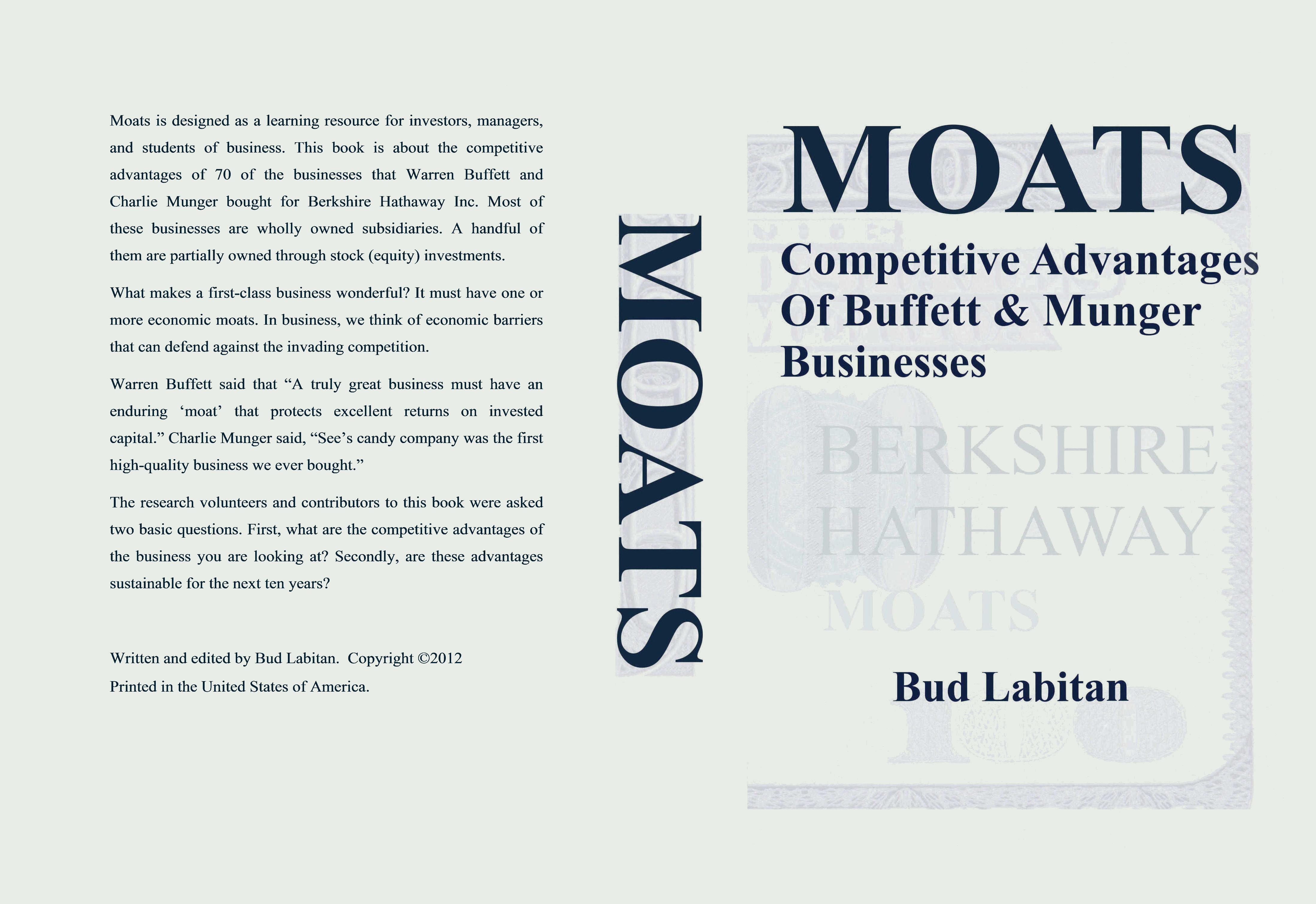 The Moats Book is now available on Lulu.com | Seeking Alpha