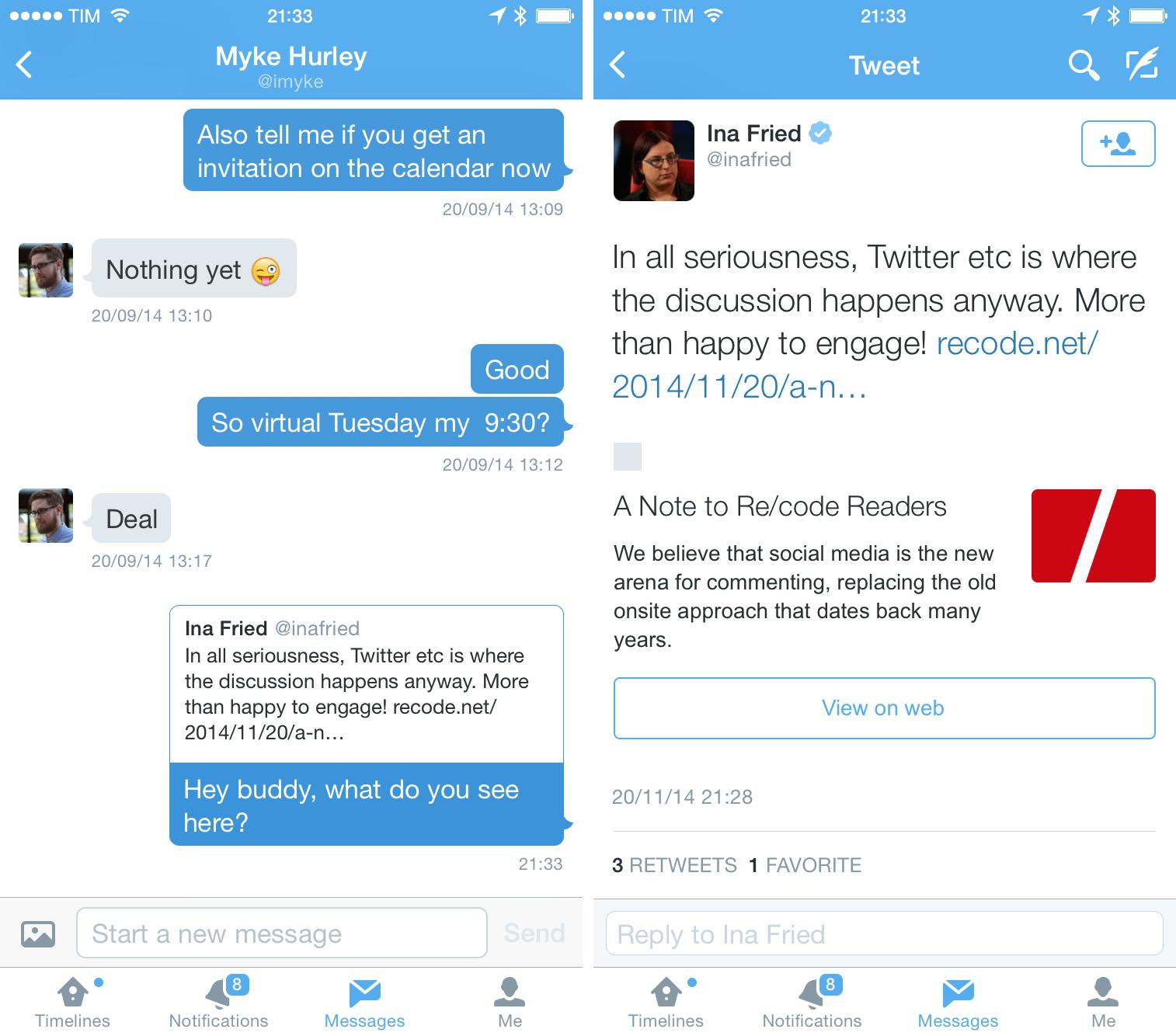Twitter Expands Direct Messaging To Include Public Tweets Private TWTR 