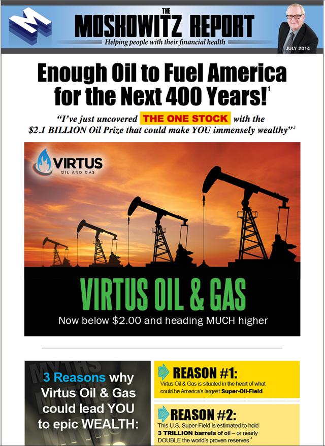 Virtus Oil And Gas Corp.: Why This $70 Million Company Stock Promotion ... Virtus Oil And Gas Corp.: Why This $70 Million Company Stock Promotion ...