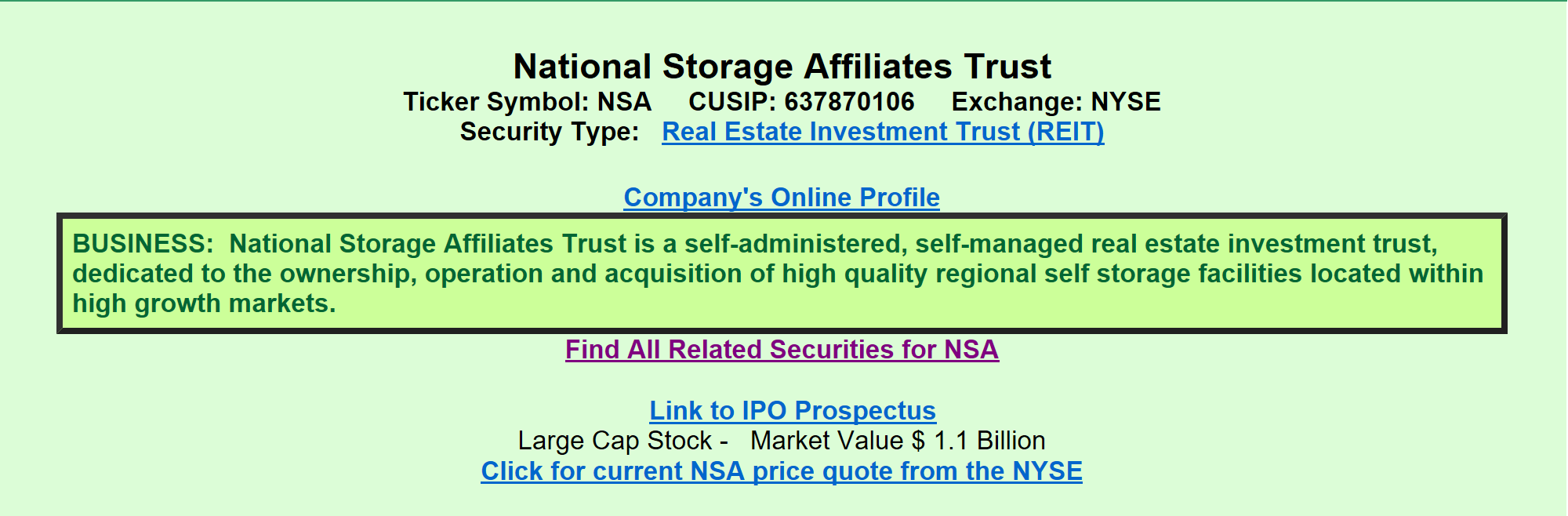 National Storage Affiliates From The Perspective Of A Preferred ...