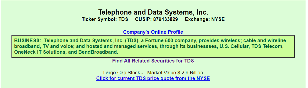 Telephone & Data Systems From The Perspective Of A Preferred Investor ...