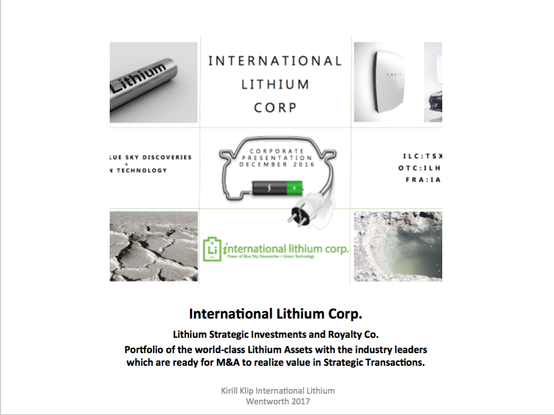 International Lithium Announces Multiple High-Grade Lithium Pegmatites ... International Lithium Announces Multiple High-Grade Lithium Pegmatites ...