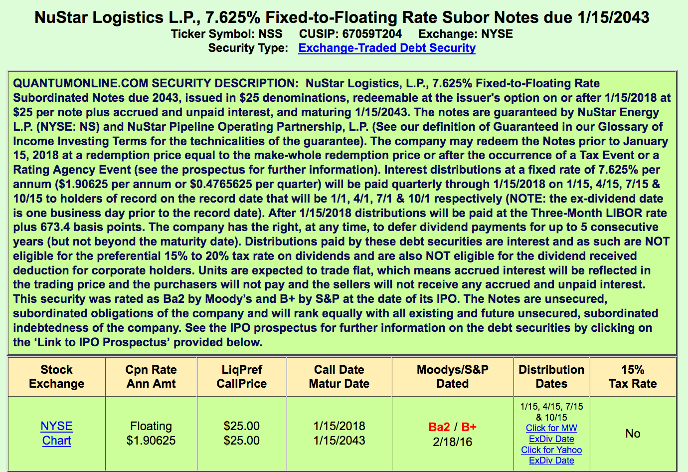 NSS - Baby Bond Note Just Went Below $25.00 - Yields 9%-Plus (NSS ...