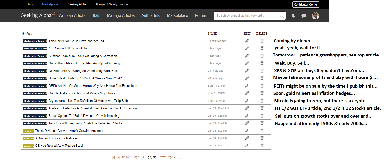 Interesting Times | Margin of Safety Investing | Seeking Alpha Investing Groups