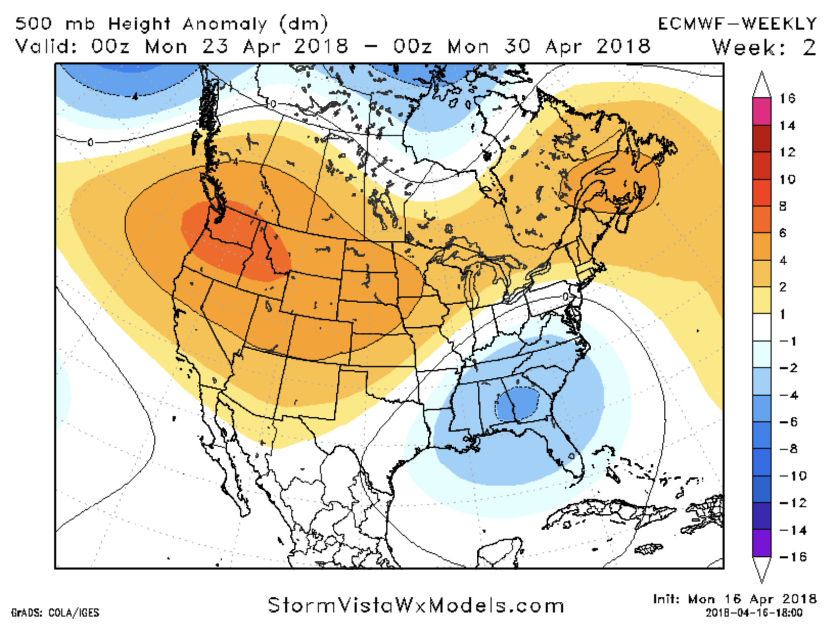 Long-Range Weather Outlook 4-16-18 | HFI Research Natural Gas | Seeking ...