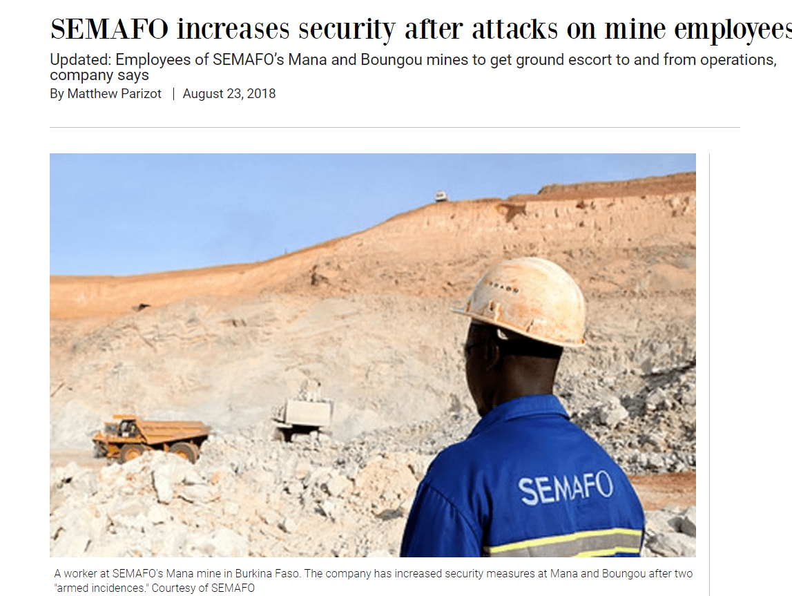 Semafo Inc.: Assessing The Technical Damage After The Drop (OTCMKTS ...