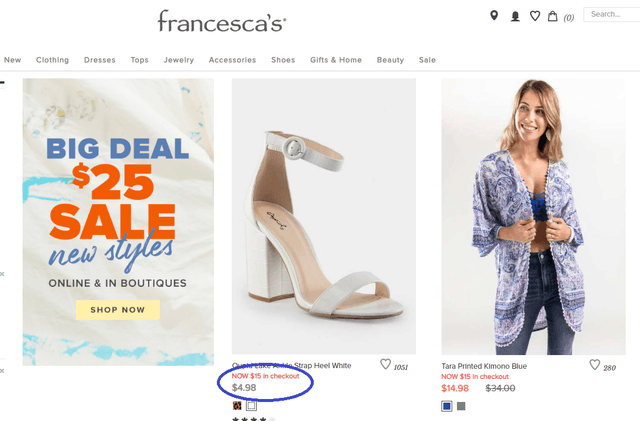 Francesca's Holdings: Another Early Look (NASDAQ:FRAN-DEFUNCT-34581 ...