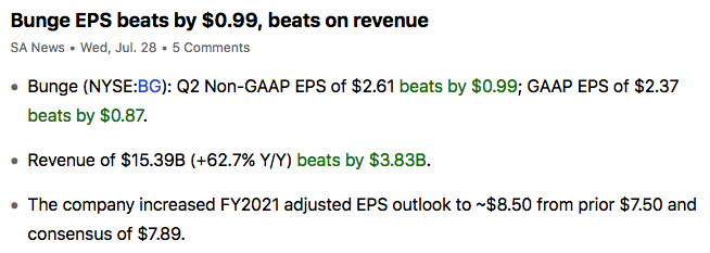 Bunge Stock: How To Deal With BG As A Dividend Investment (NYSE:BG ...