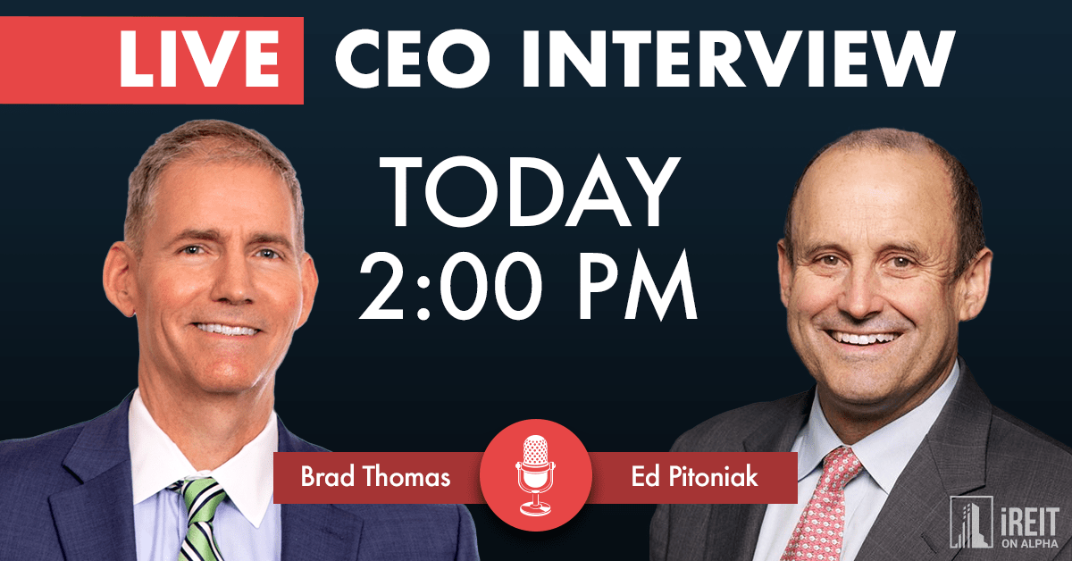 Join Us At 2:00 (LIVE): Interview With VICI CEO, Ed Pitoniak (NYSE:VICI) | Seeking Alpha