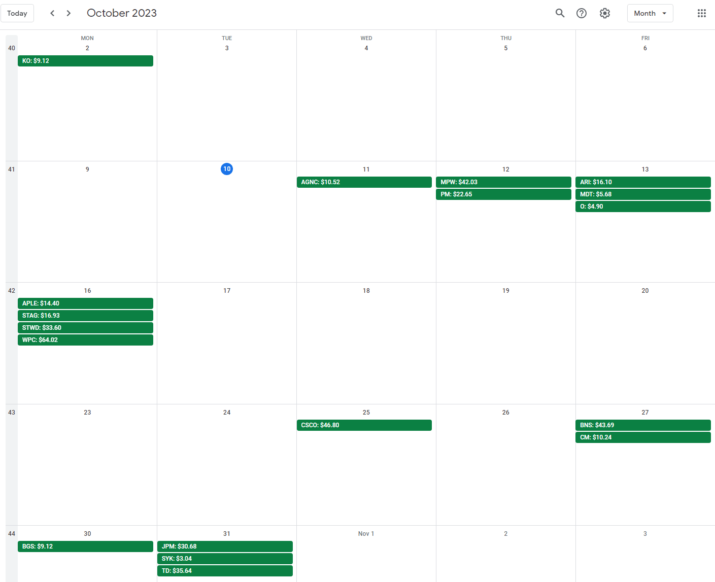 My Dividend Stock Portfolio: New September Dividend Record - 98 ...