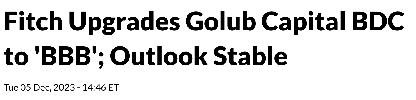 Golub Capital: This 9.7% Dividend Yield Is A Buy (NASDAQ:GBDC) | Seeking Alpha