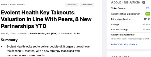 Evolent Health: Strengthening Fundamentals, High Rates Of Return (NYSE ...