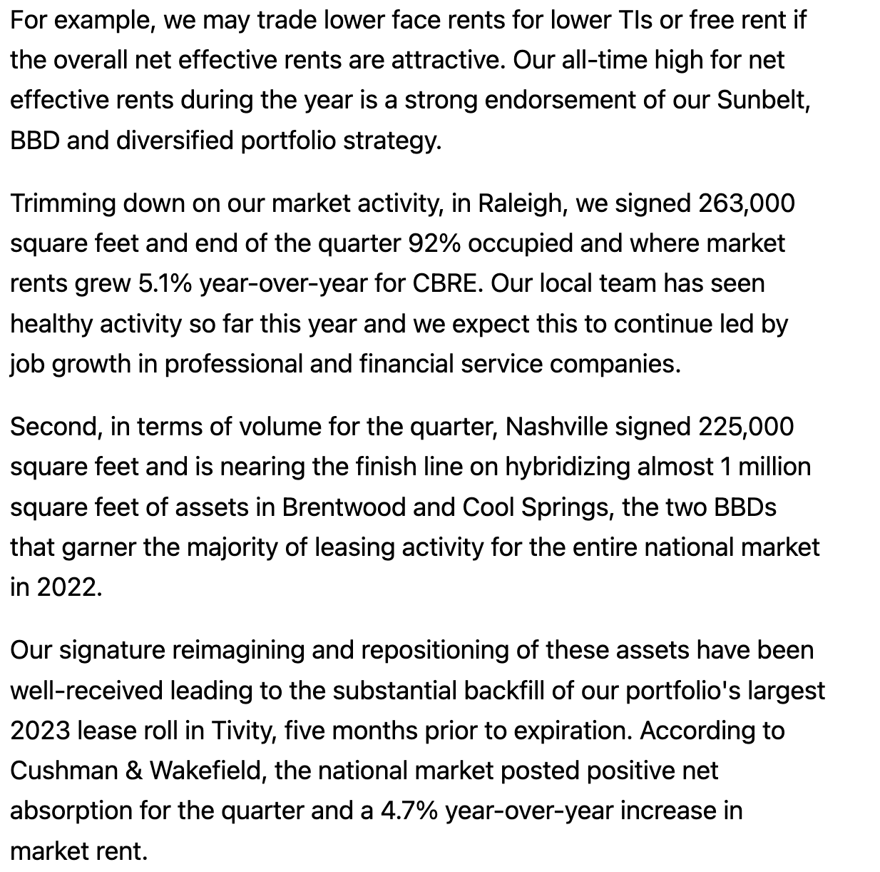 Highwoods: Sunbelt REIT With A Solid Balance Sheet, 7% Dividend Yield ...