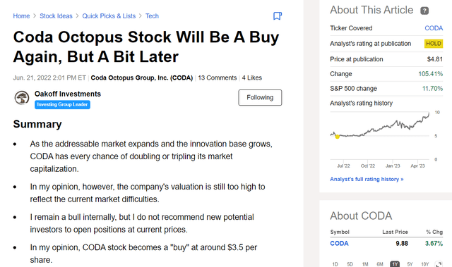 Coda Octopus Stock: Still Quite Attractive (NASDAQ:CODA) | Seeking Alpha
