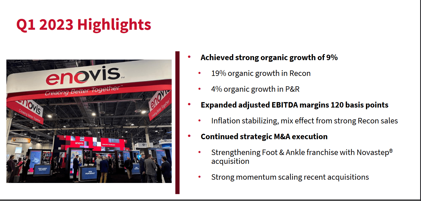 Enovis Corporation: Things Are Looking Good As Guidance Is Raised (NYSE ...