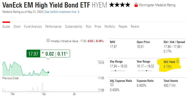 HYEM: 9% Yield From Emerging Markets Debt (NYSEARCA:HYEM) | Seeking Alpha