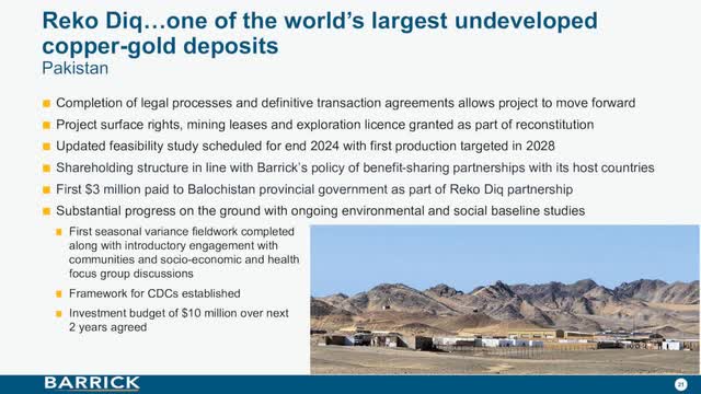 Why Is The Reko Diq Project A Gamble For Barrick Gold? (TSX:ABX:CA ...