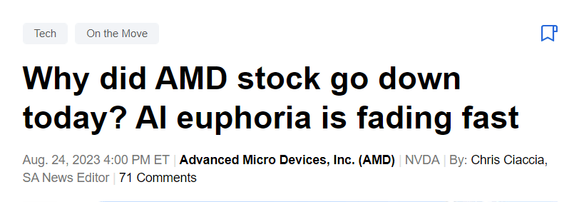 AMD Stock: 5 Reasons To Expect A Decline (NASDAQ:AMD) | Seeking Alpha