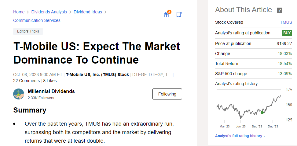 T-Mobile US Q4 Earnings: Will Market Dominance Continue, Slowing Growth?(NASDAQ:TMUS) | Seeking ...