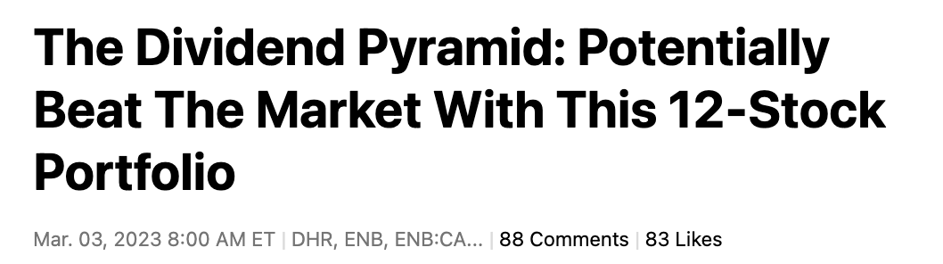 The Pyramid Portfolio: 16 New Dividend Stocks To Potentially Beat The ...