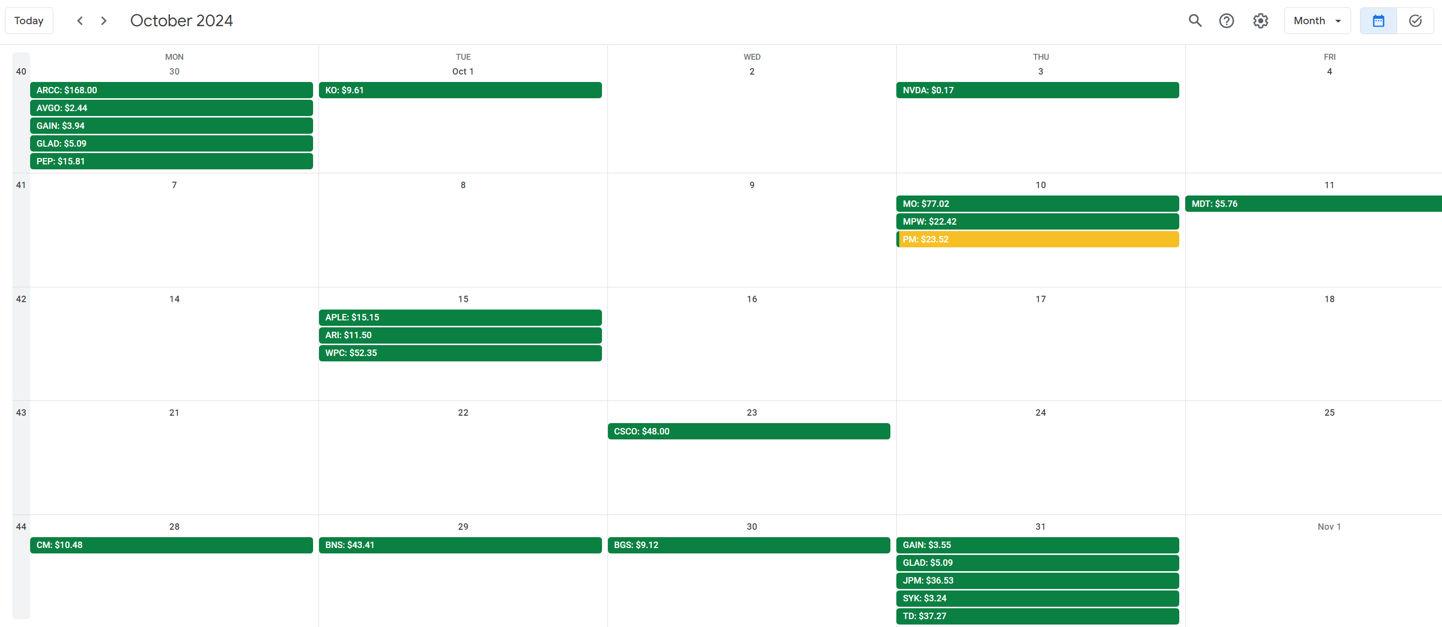 My Dividend Stock Portfolio: New September Dividend Record - 100 ...