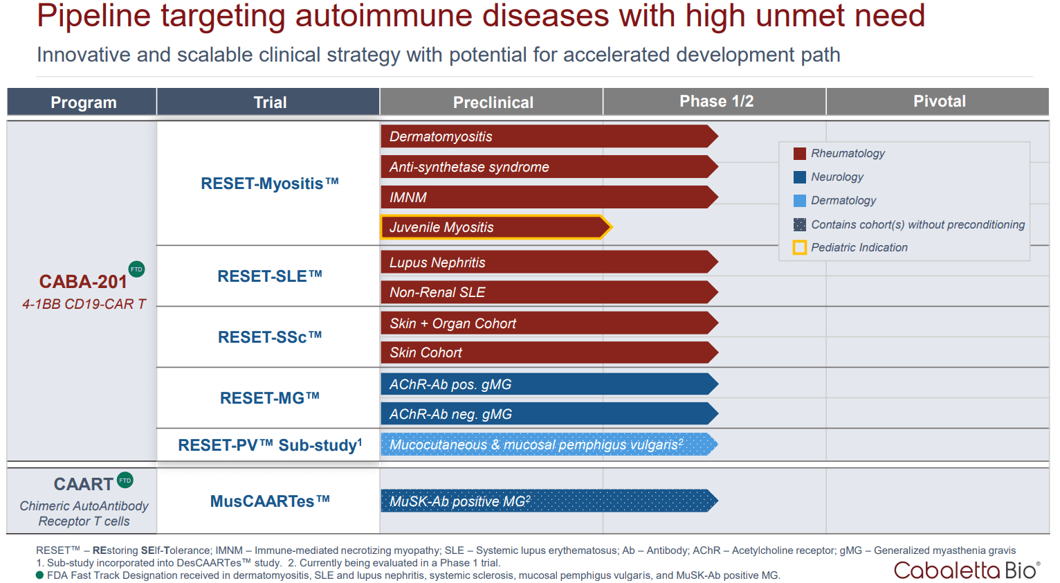 Cabaletta: Biotech With Large Potential, Plenty Of Cash (NASDAQ:CABA ...
