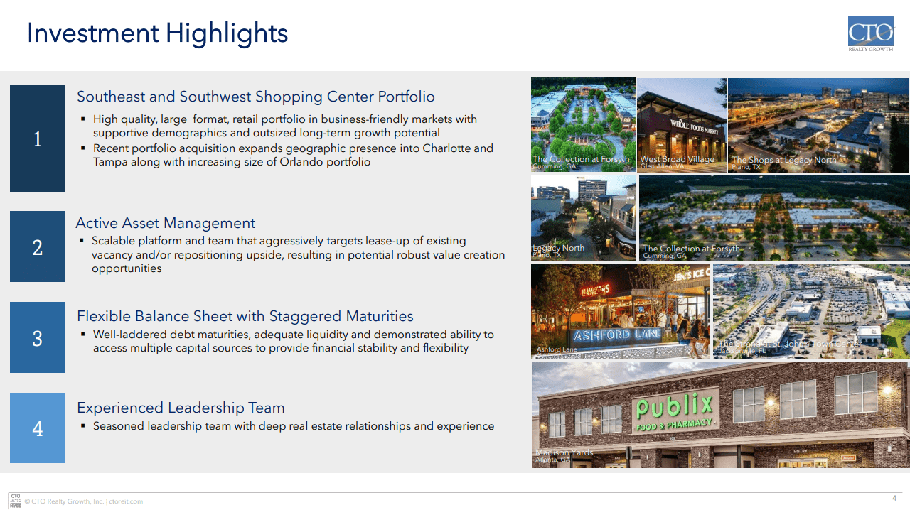 CTO Realty: Cheaply Valued With High Dividend Yield And Growth ...