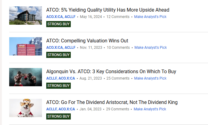 ATCO: Quality Utility Delivers Over Algonquin (OTCMKTS:ACLLF) | Seeking ...