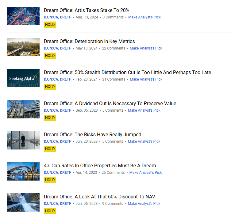 Dream REIT: New Vacancy Likely To Pressure Stock Further (TSX:D.UN:CA ...