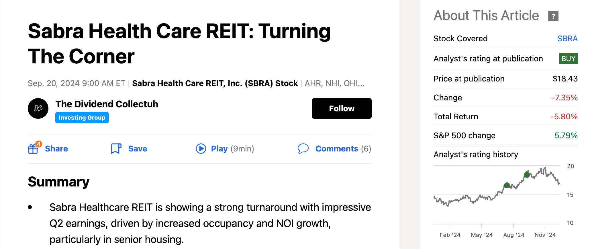 Sabra Health Care REIT Stock: High-Yielding Gift Just In Time For New ...
