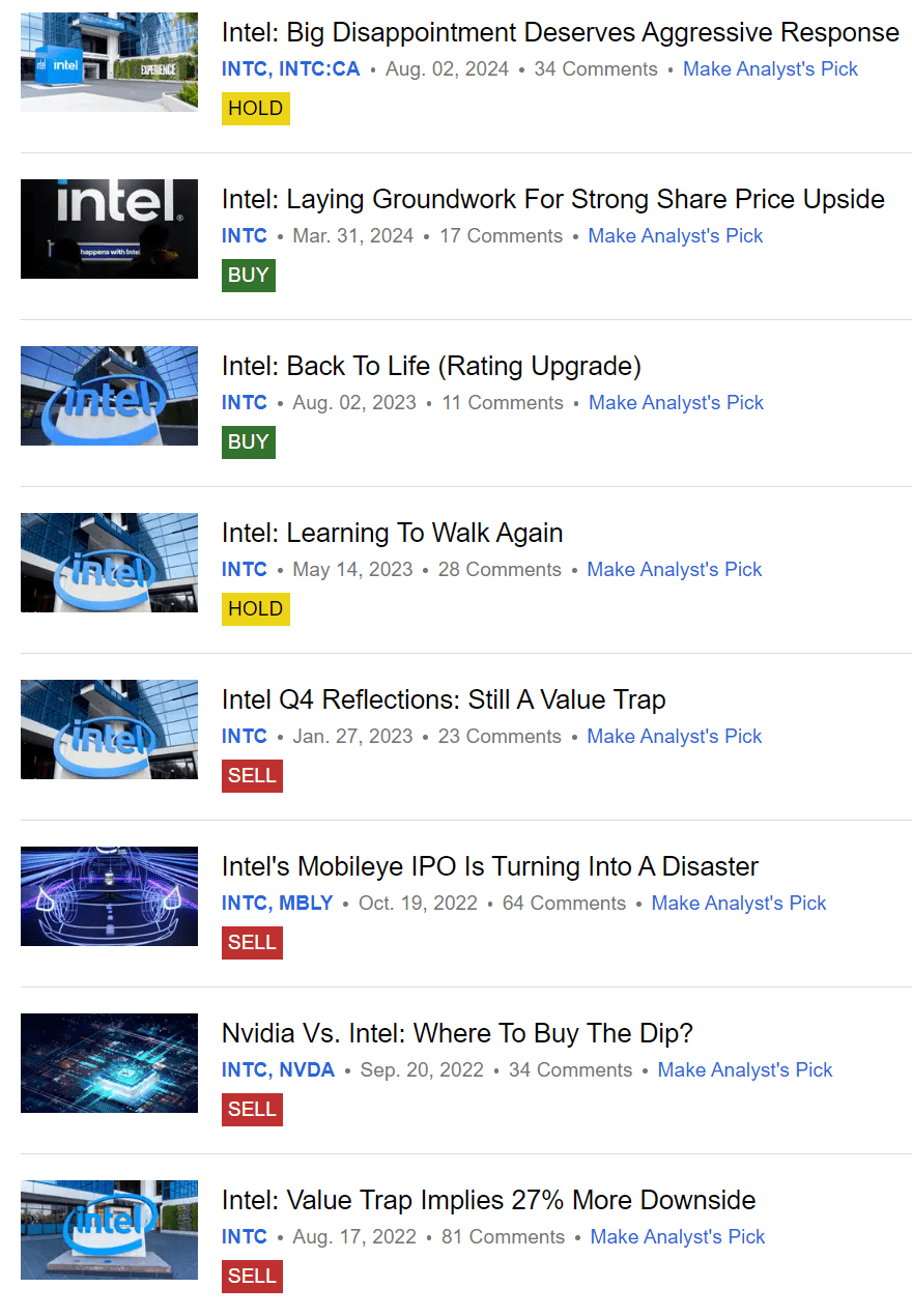 Intel: Time To Dump Shares And Not Look Back (NASDAQ:INTC) | Seeking Alpha