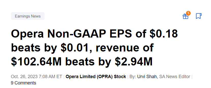 Opera Stock Became Cheaper And Hence More Attractive (NASDAQ:OPRA ...