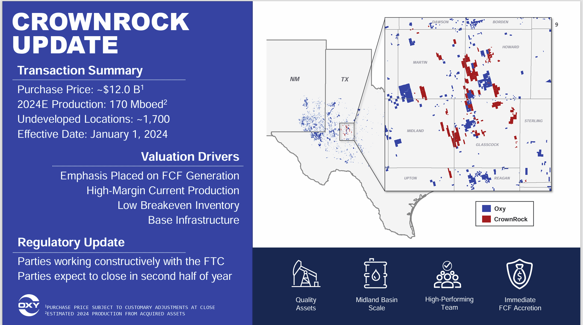 Occidental Petroleum Acquisition Progress Report (NYSE:OXY) | Seeking Alpha