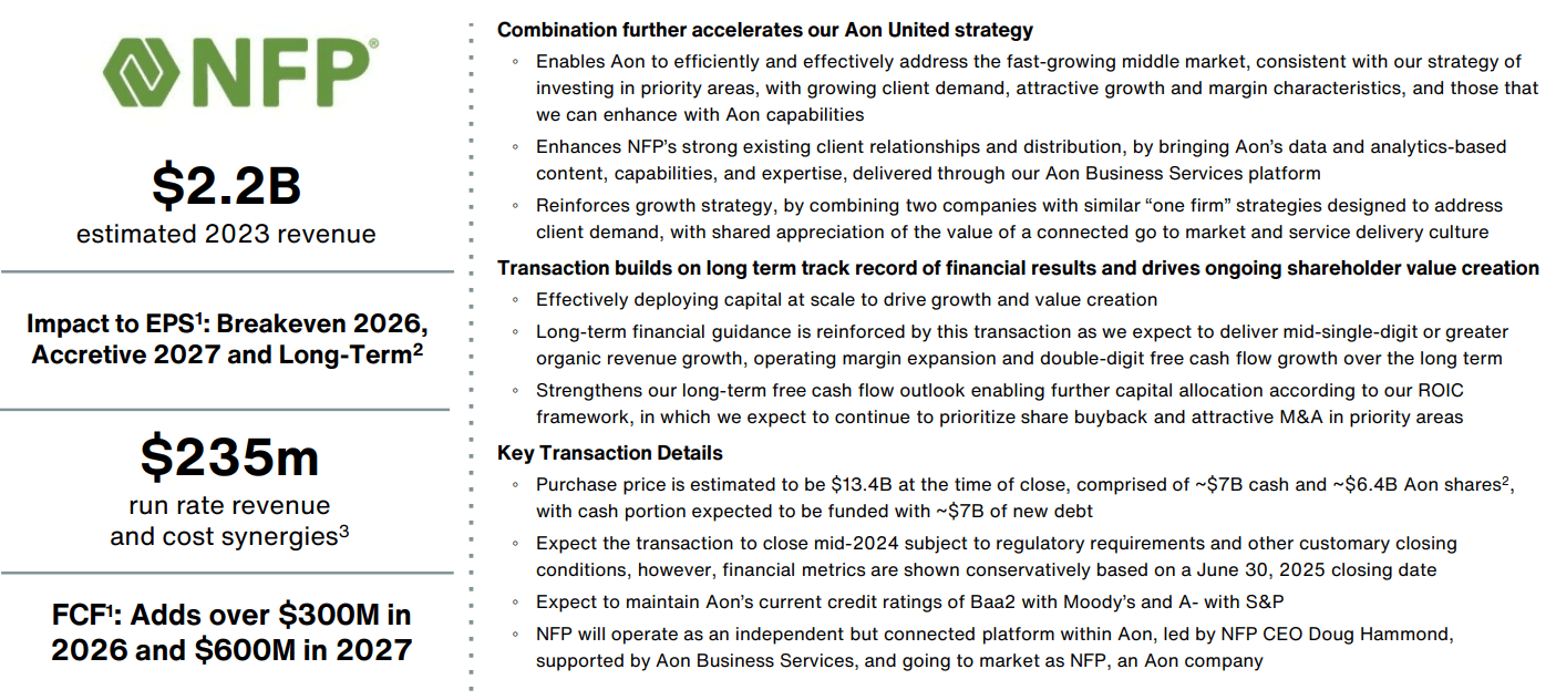 Aon Q4: Accelerated Organic Growth And NFP Deal Seems Value Accretive ...