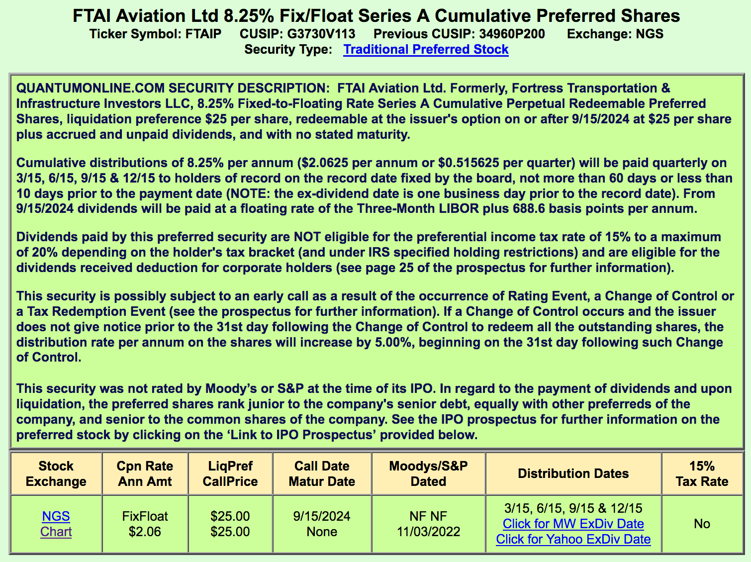 FTAI Aviation: 8.25% Fix/Float Preferreds, 11% Yield Coming (NASDAQ ...
