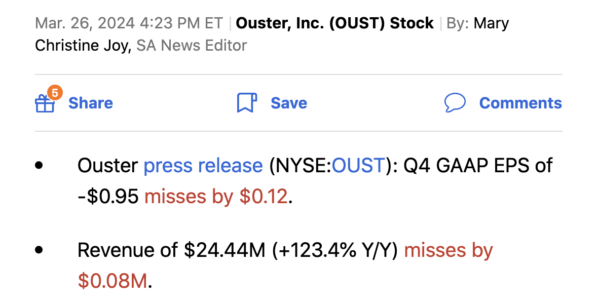 Ouster: Built To Survive And Thrive (NYSE:OUST) | Seeking Alpha