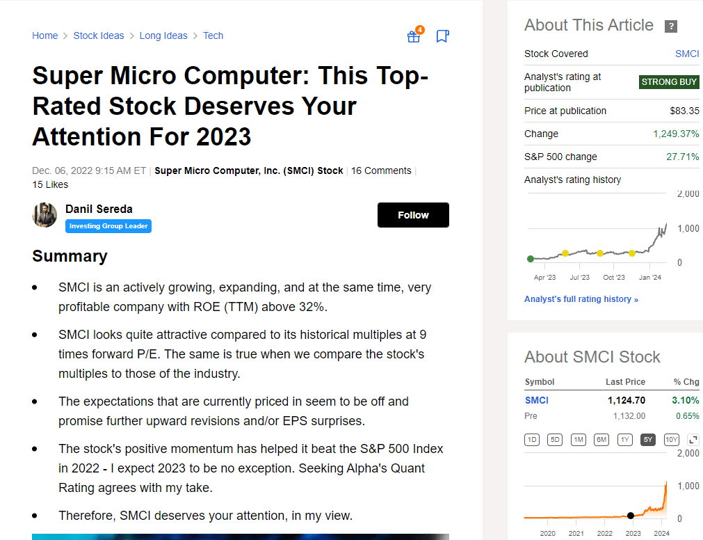 Super Micro Computer Stock: I Was Early And Wrong (Upgrade) (NASDAQ:SMCI) | Seeking Alpha