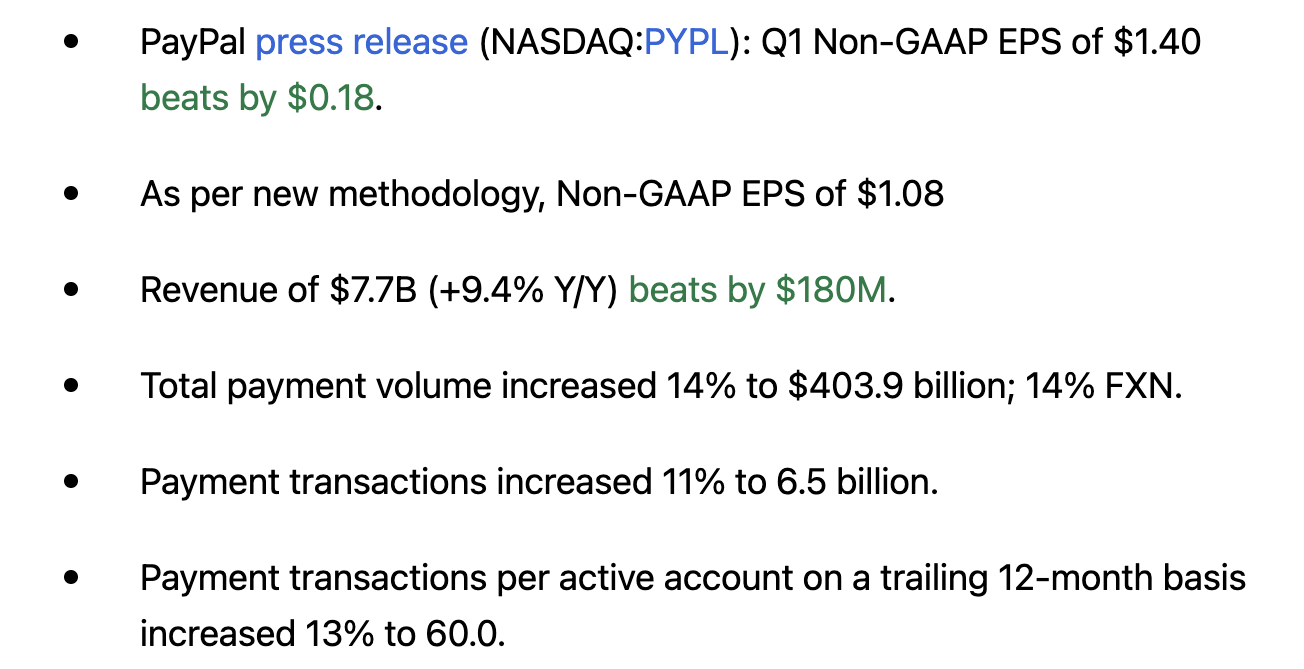 PayPal Holdings (PYPL) Stock: Strong Performance In Q1 | Seeking Alpha