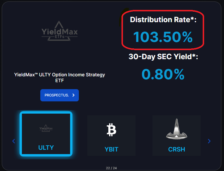 ULTY: That High Yield Has A High Cost | Seeking Alpha