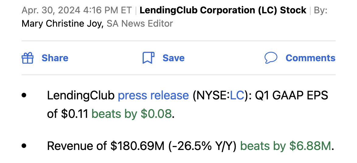 LendingClub: Back To Growth Mode (NYSE:LC) | Seeking Alpha