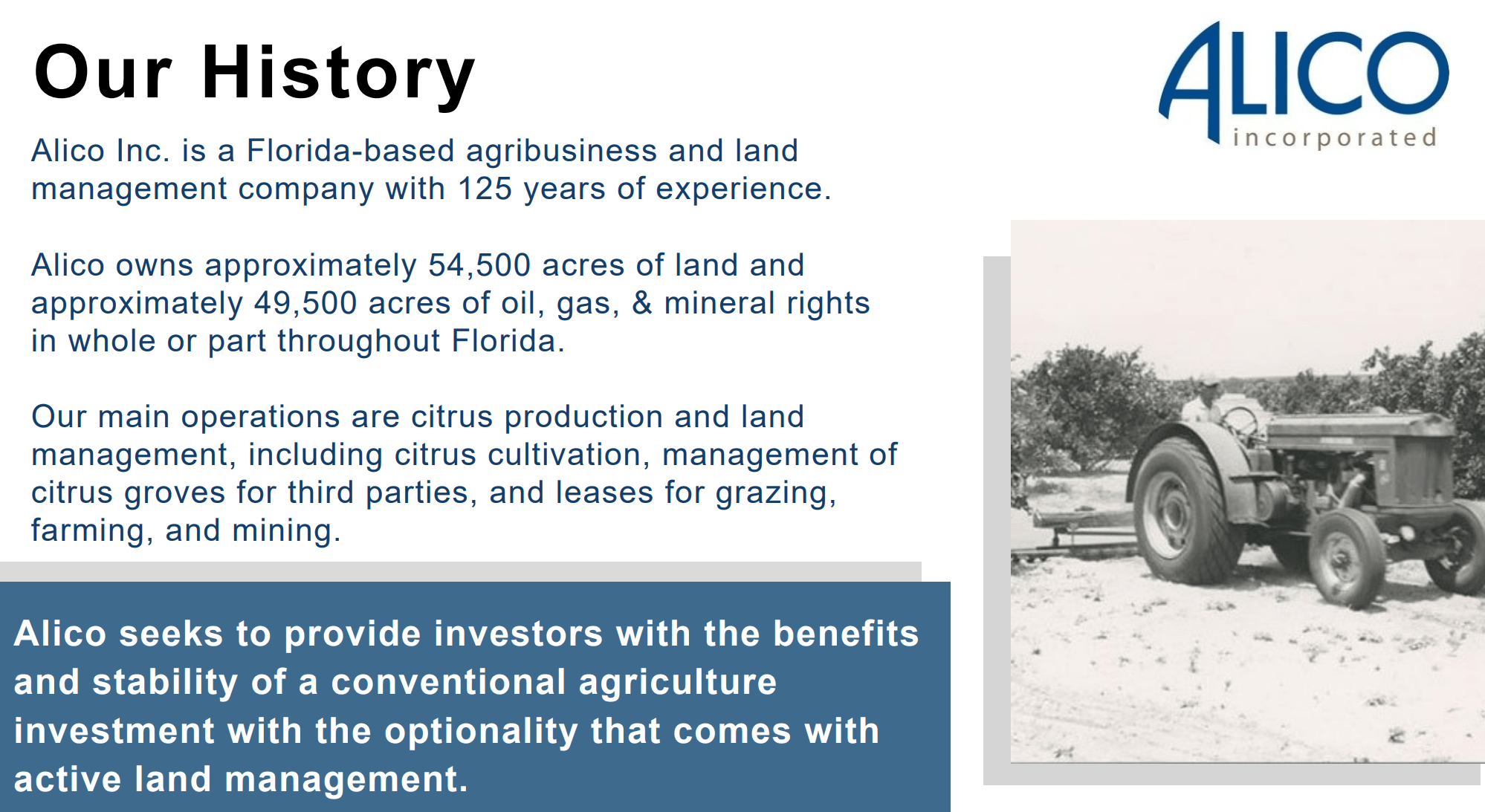 Alico: Thesis Playing Out; Maintain Buy (NASDAQ:ALCO) | Seeking Alpha