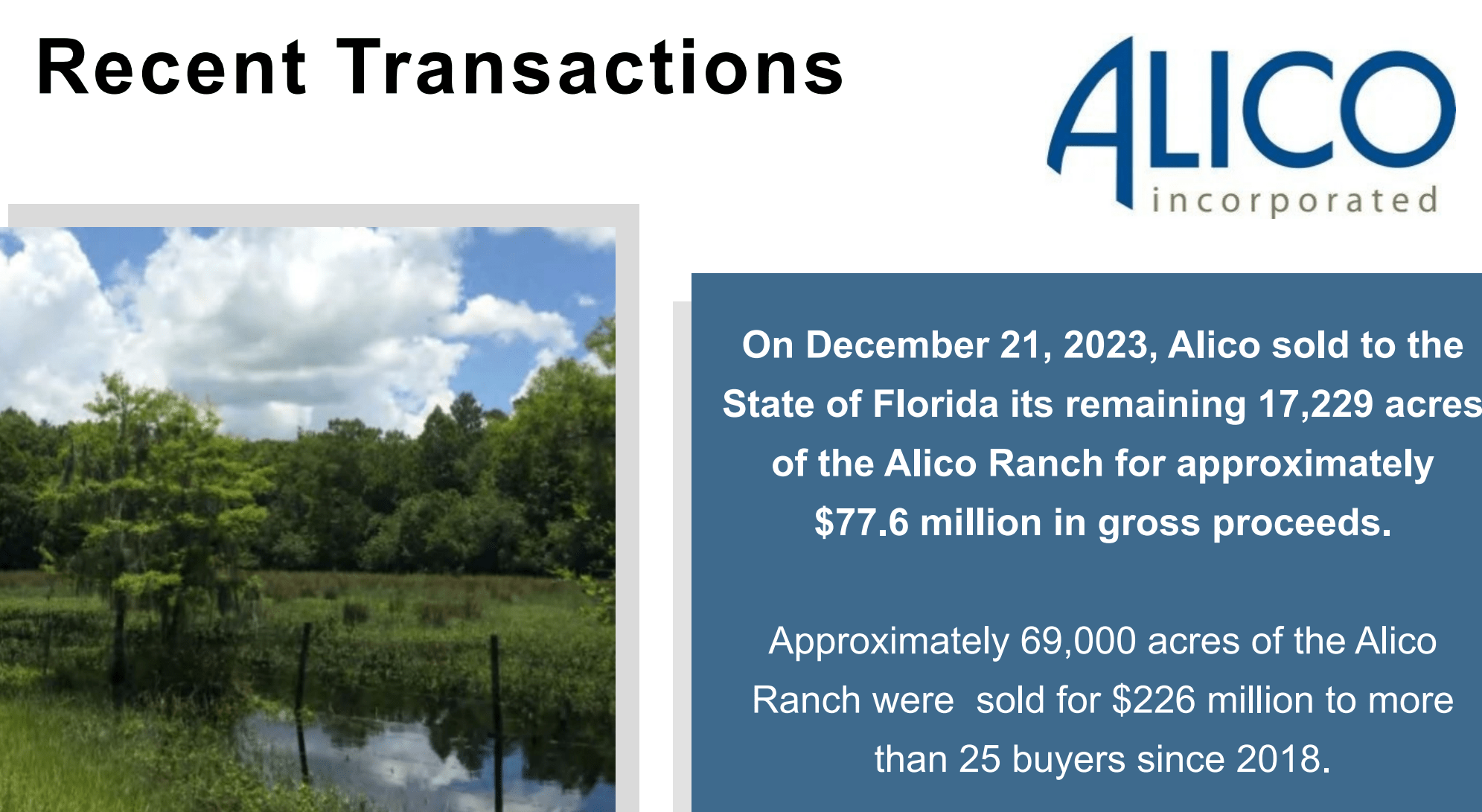 Alico: Thesis Playing Out; Maintain Buy (NASDAQ:ALCO) | Seeking Alpha