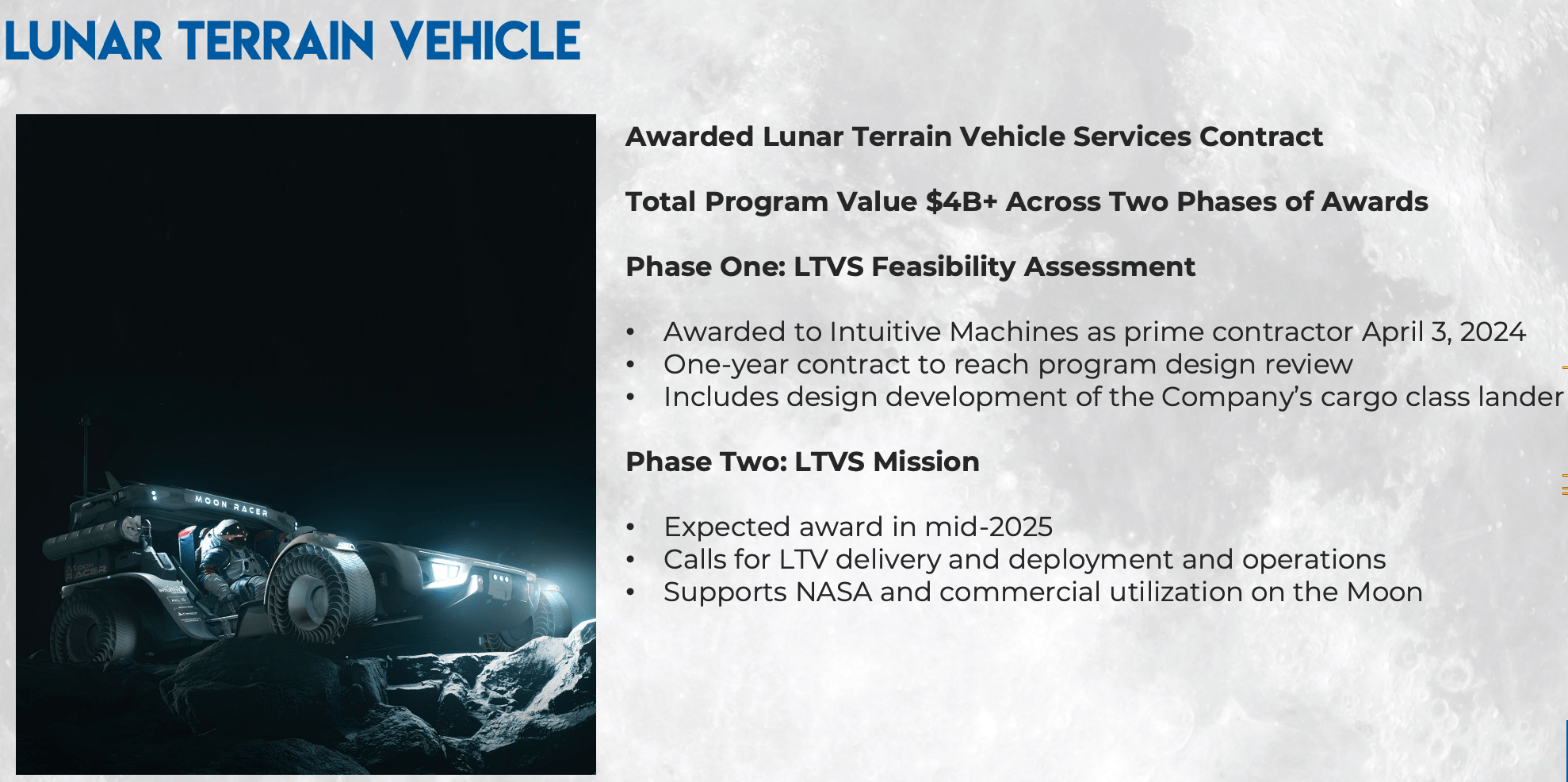 Intuitive Machines Represents The Basis Of The Lunar Economy (NASDAQ ...