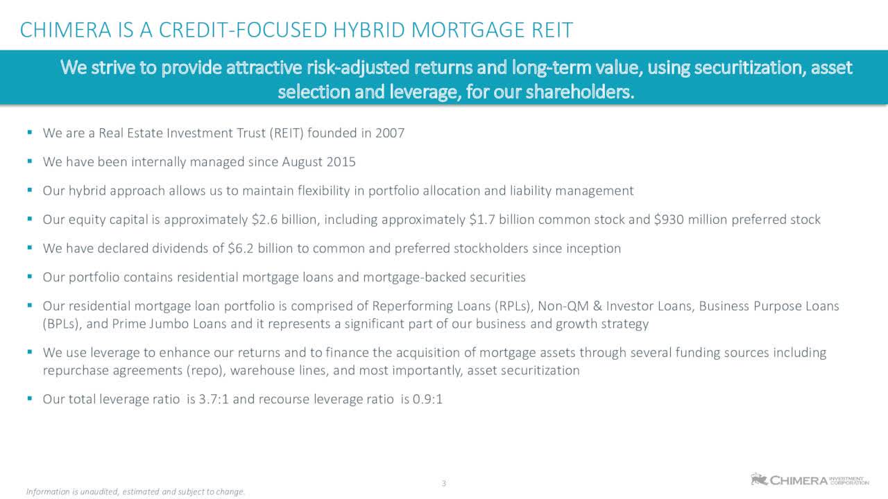 Preferred Stock Of Chimera Highly Attractive For Income-Oriented ...