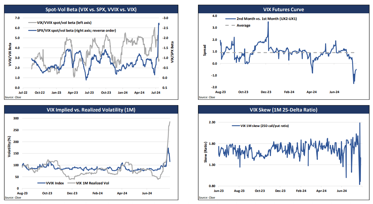 SPX Index Vol Metrics Normalize Quickly Post Monday Jump (SPX ...