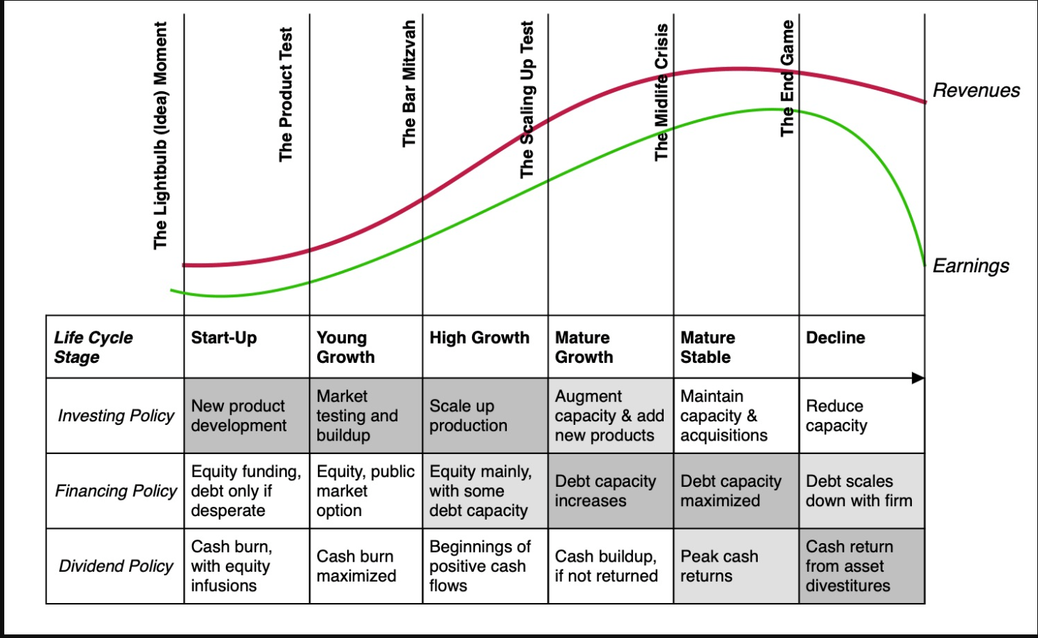 The Corporate Life Cycle: Managing, Valuation And Investing ...