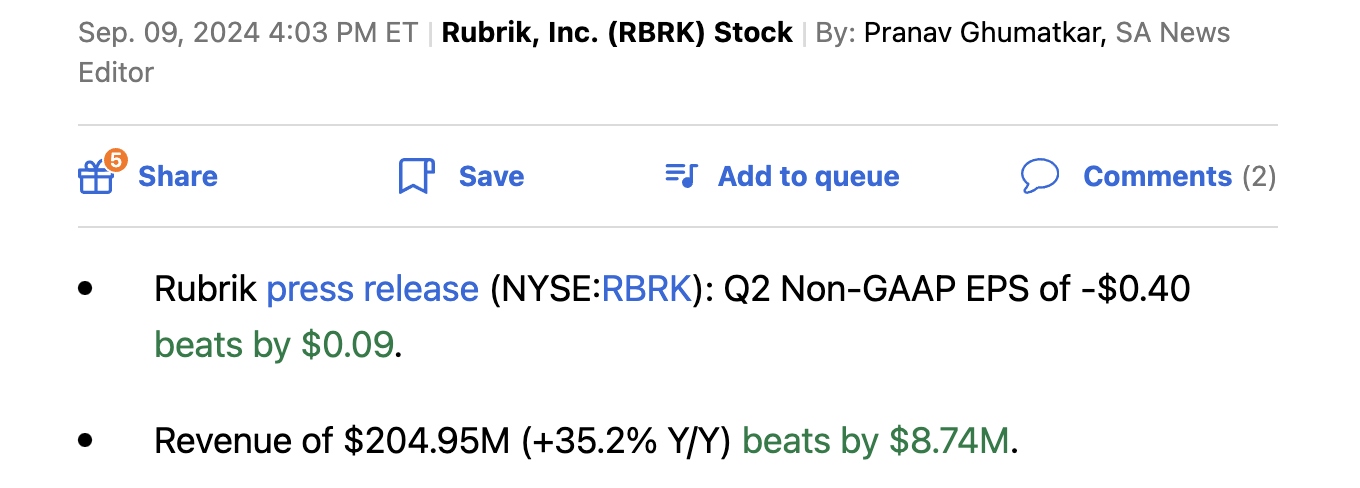 Rubrik Stock: Lots To Love (NYSE:RBRK) | Seeking Alpha
