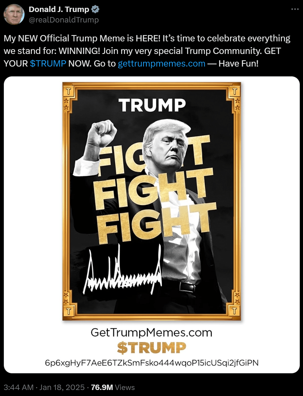 Donald Trump Launched 'Meme Coin', What Does It Mean For Bitcoin? (BTC ...